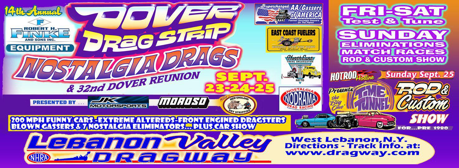 The 14th Annual Dover Dragstrip Nostalgia Drags - Drag Racing Action Online